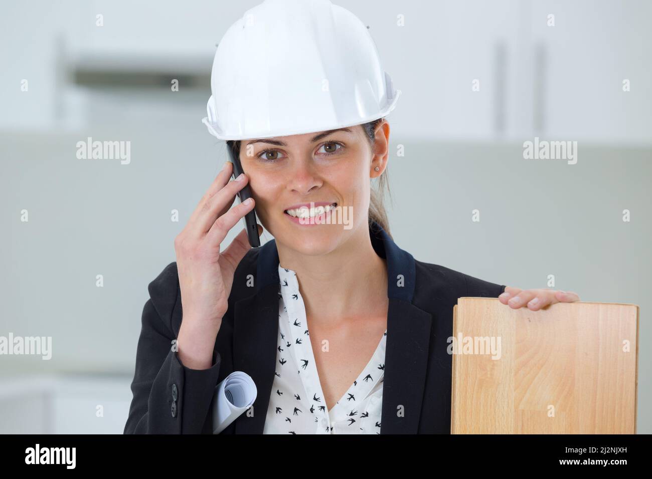architect checking the house interior Stock Photo - Alamy