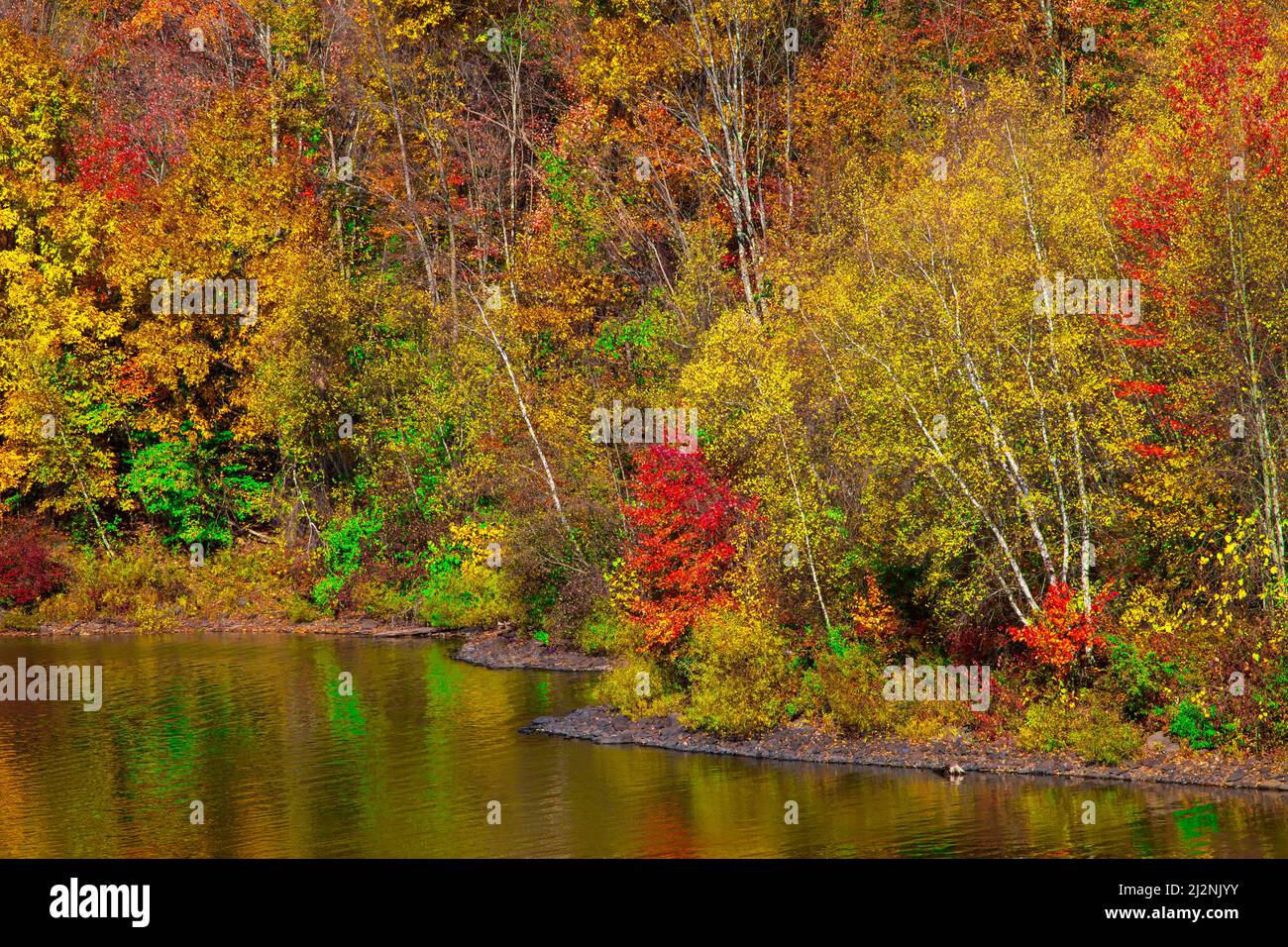 290-acre Prompton Lake in Wayne Country Pennsylvania is the centerpiece ...