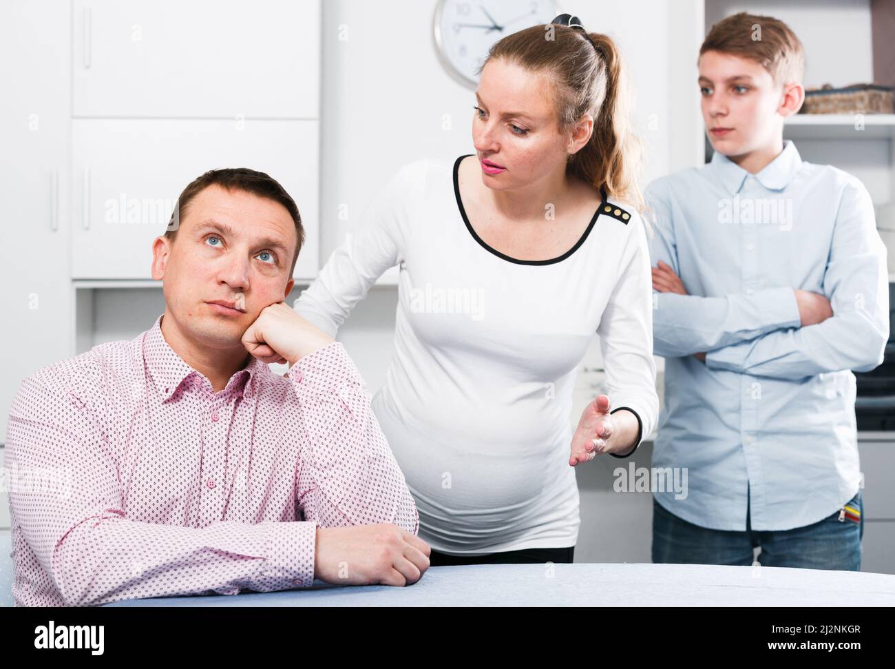 Family members arguing Stock Photo - Alamy