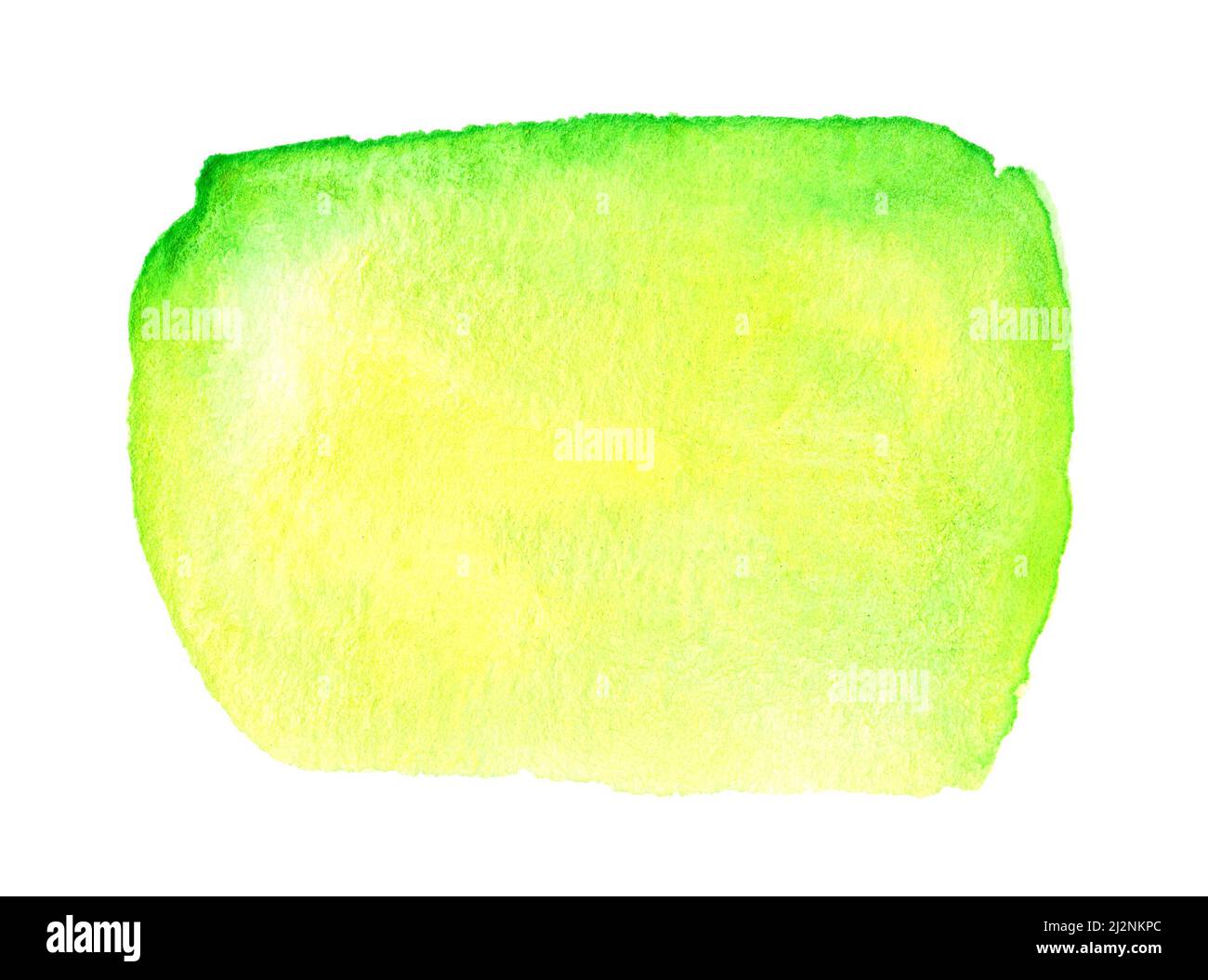 Abstract green watercolor shape isolated on white background. Spring ...