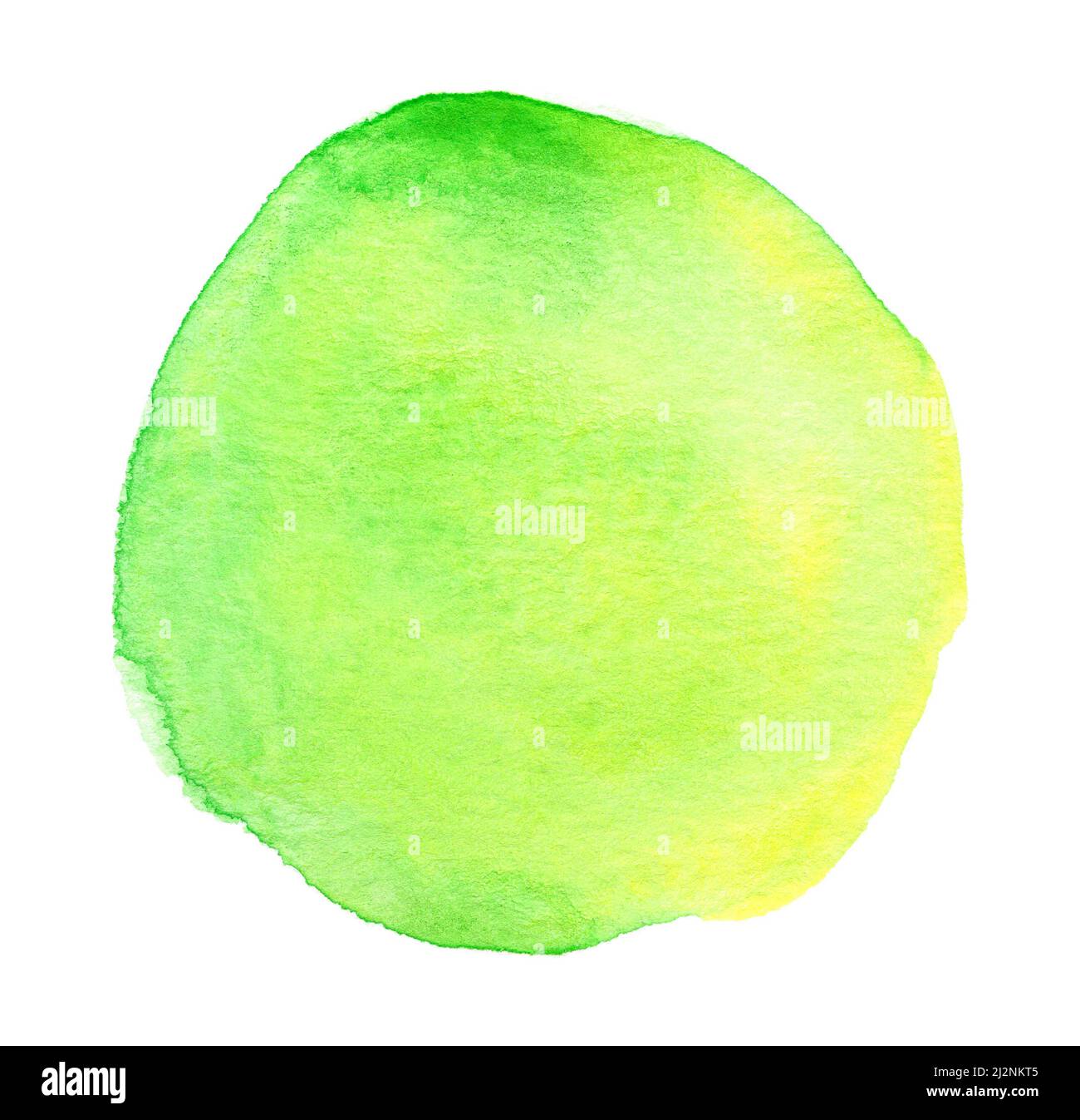 Abstract green watercolor shape isolated on white background. Spring ...