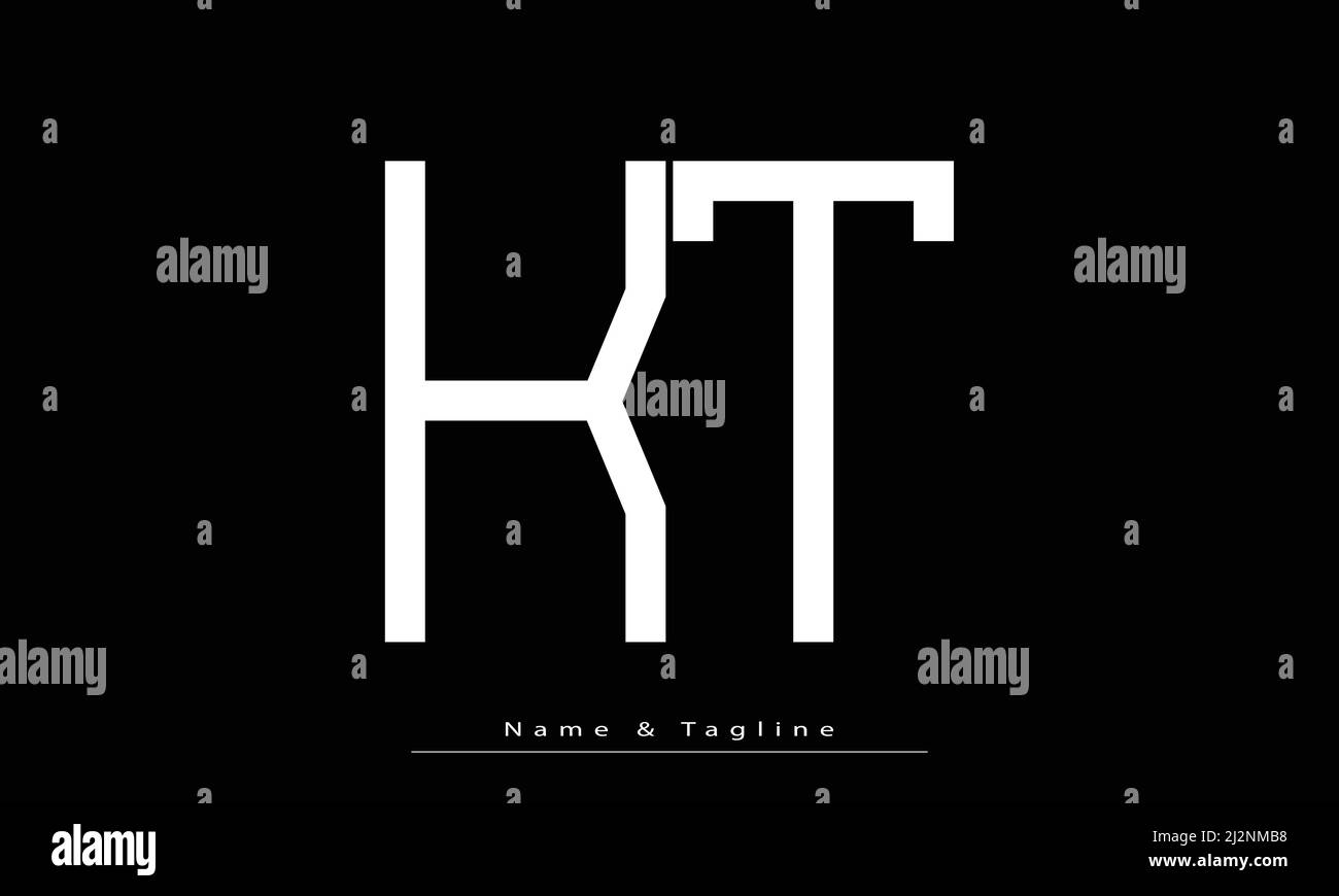 Alphabet letters Initials Monogram logo KT , TK Stock Vector Image ...