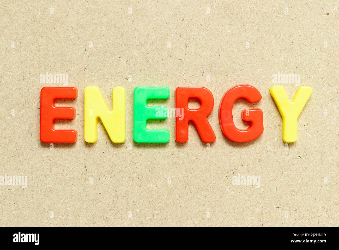 Color alphabet letter with word energy on wood background Stock Photo ...