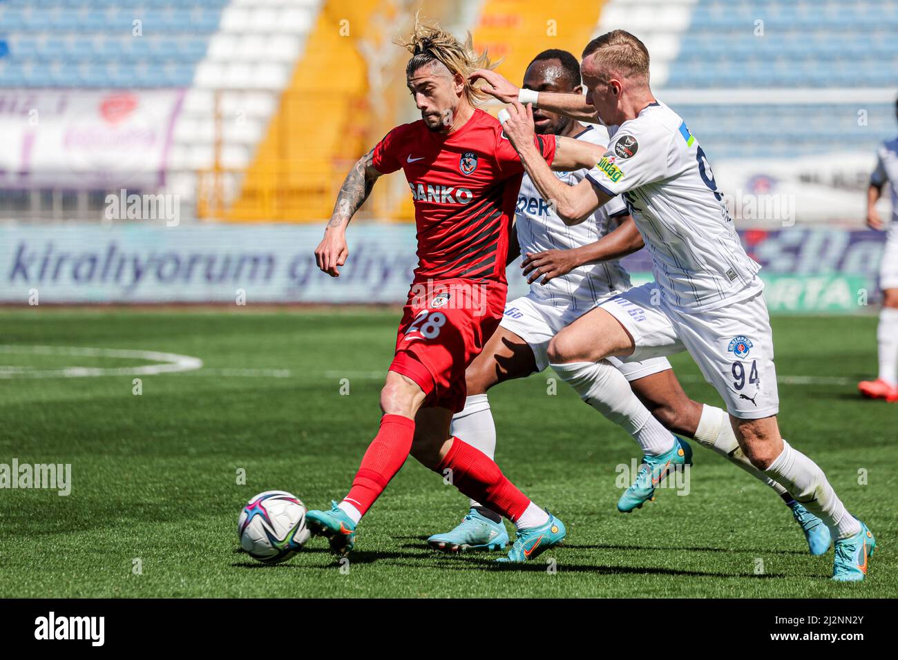 ISTANBUL, TURKEY - APRIL 3: Angelo Nicolas Sagal Tapia of Gaziantep FK ...