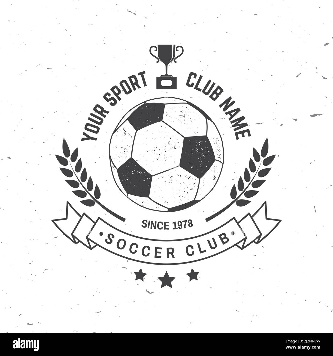 Soccer, football club badge design. Vector illustration. For college ...
