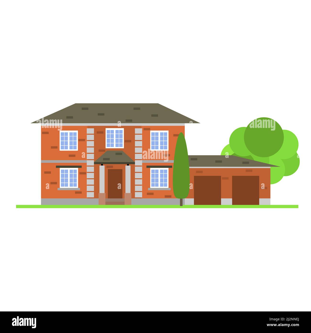 Country residential house, cottage or private house. Residential ...