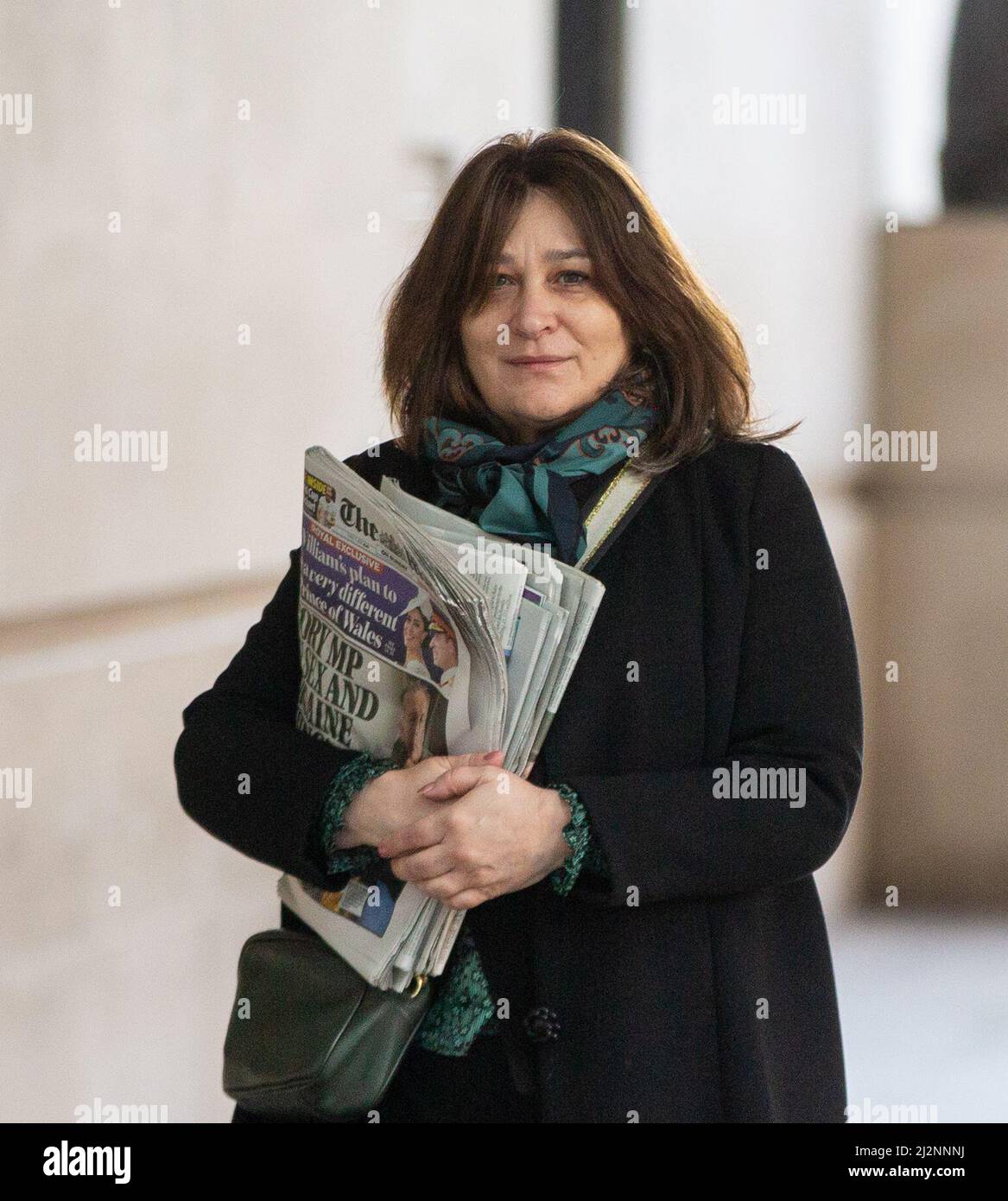 April 3, 2022, London, England, United Kingdom: British columnist SARAH ...