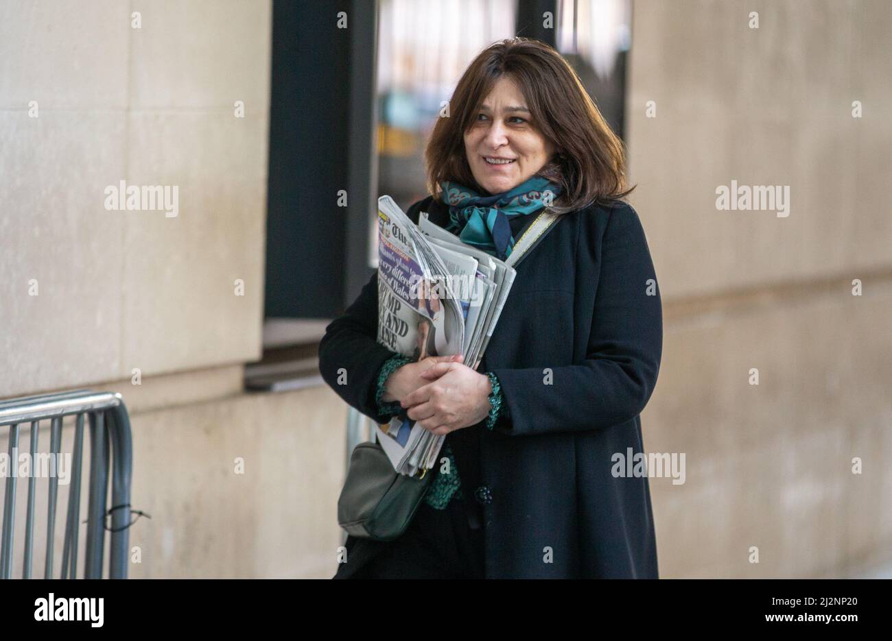 April 3, 2022, London, England, United Kingdom: British columnist SARAH ...