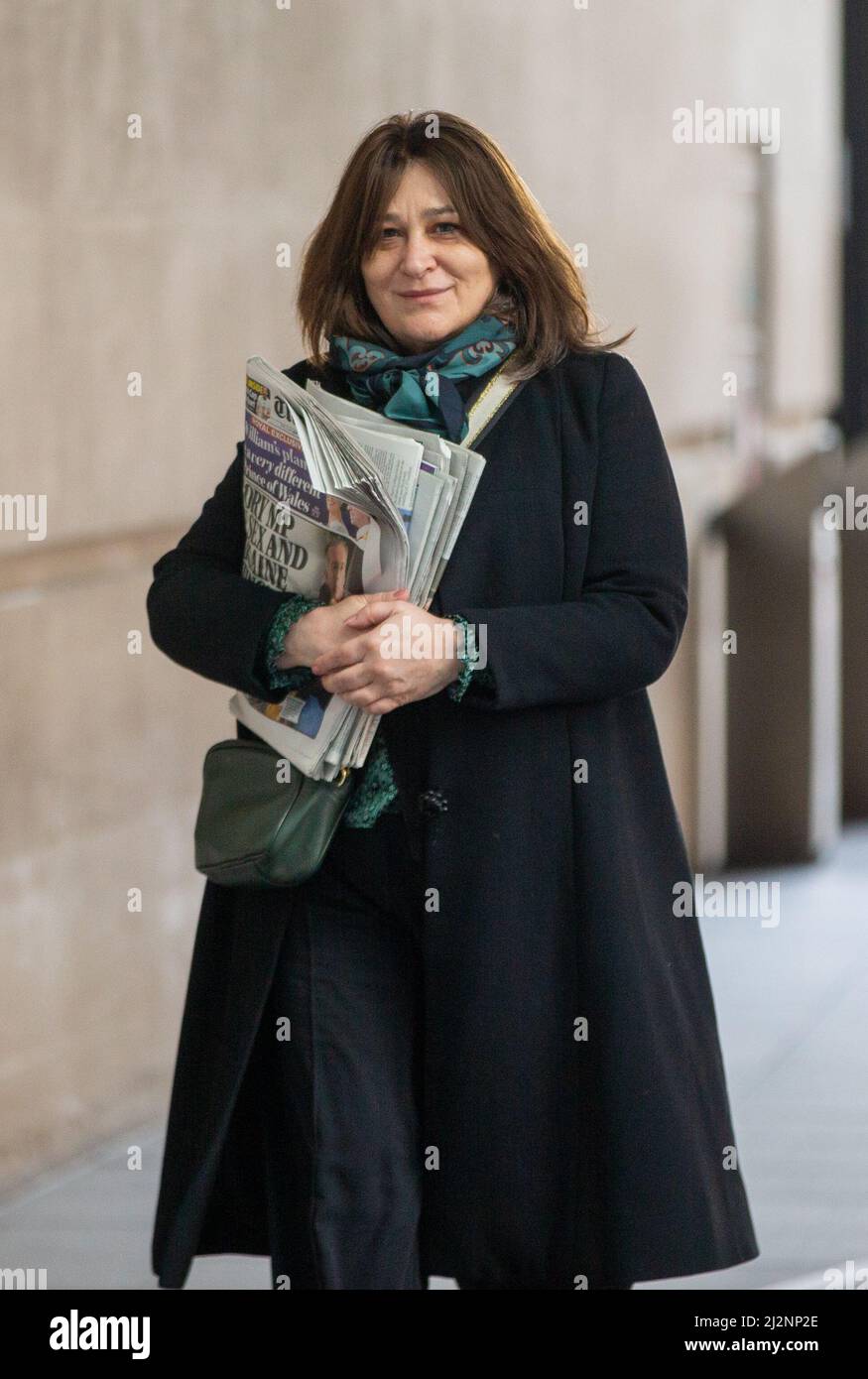 April 3, 2022, London, England, United Kingdom: British columnist SARAH ...