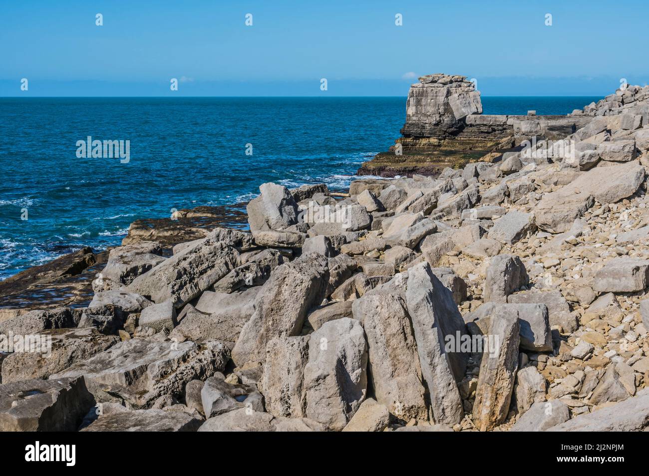 Portland Bill famous Pulpit Rock is located near Portlands famous ...