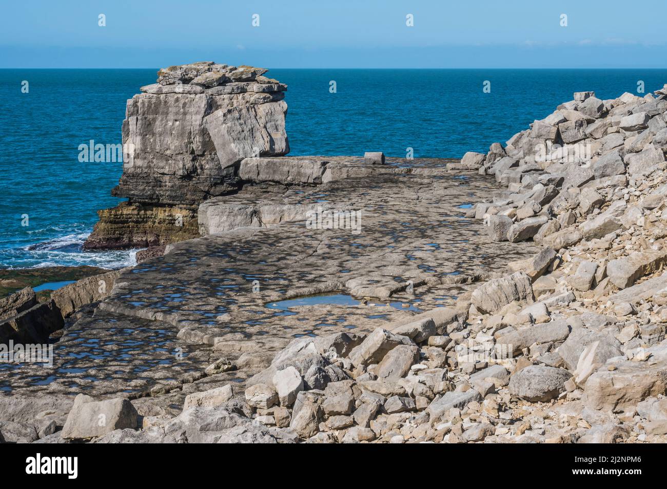 Portland Bill famous Pulpit Rock is located near Portlands famous ...