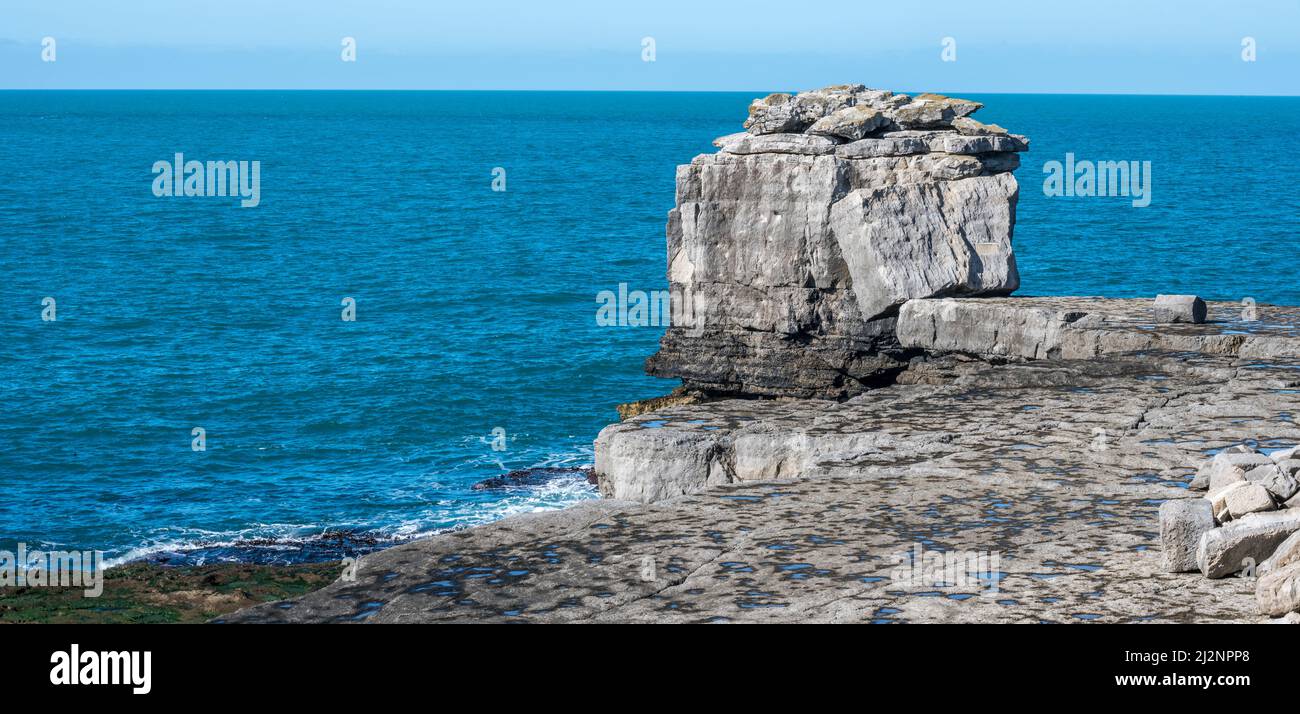 Portland Bill famous Pulpit Rock is located near Portlands famous ...