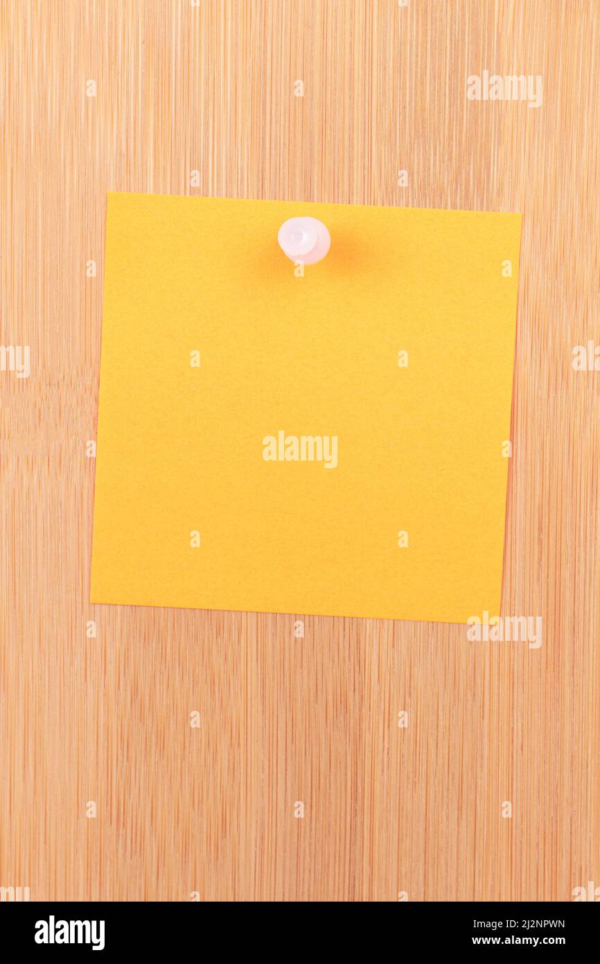 Orange Sticky Note Pinned to the Wooden Message Board. To Do List ...
