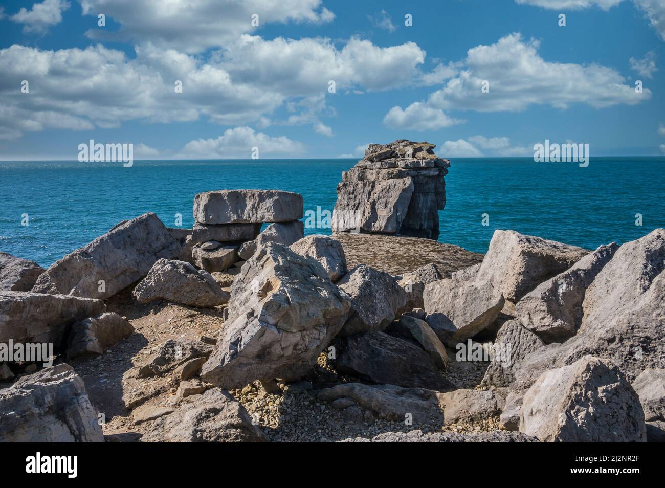 Portland Bill famous Pulpit Rock is located near Portlands famous ...