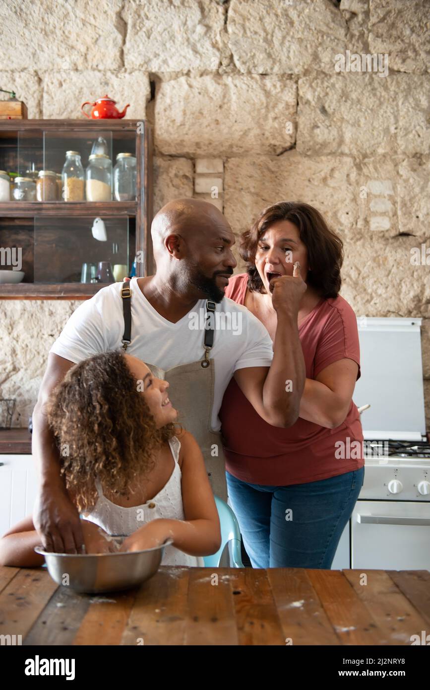 African cooking in kitchen hi-res stock photography and images - Alamy