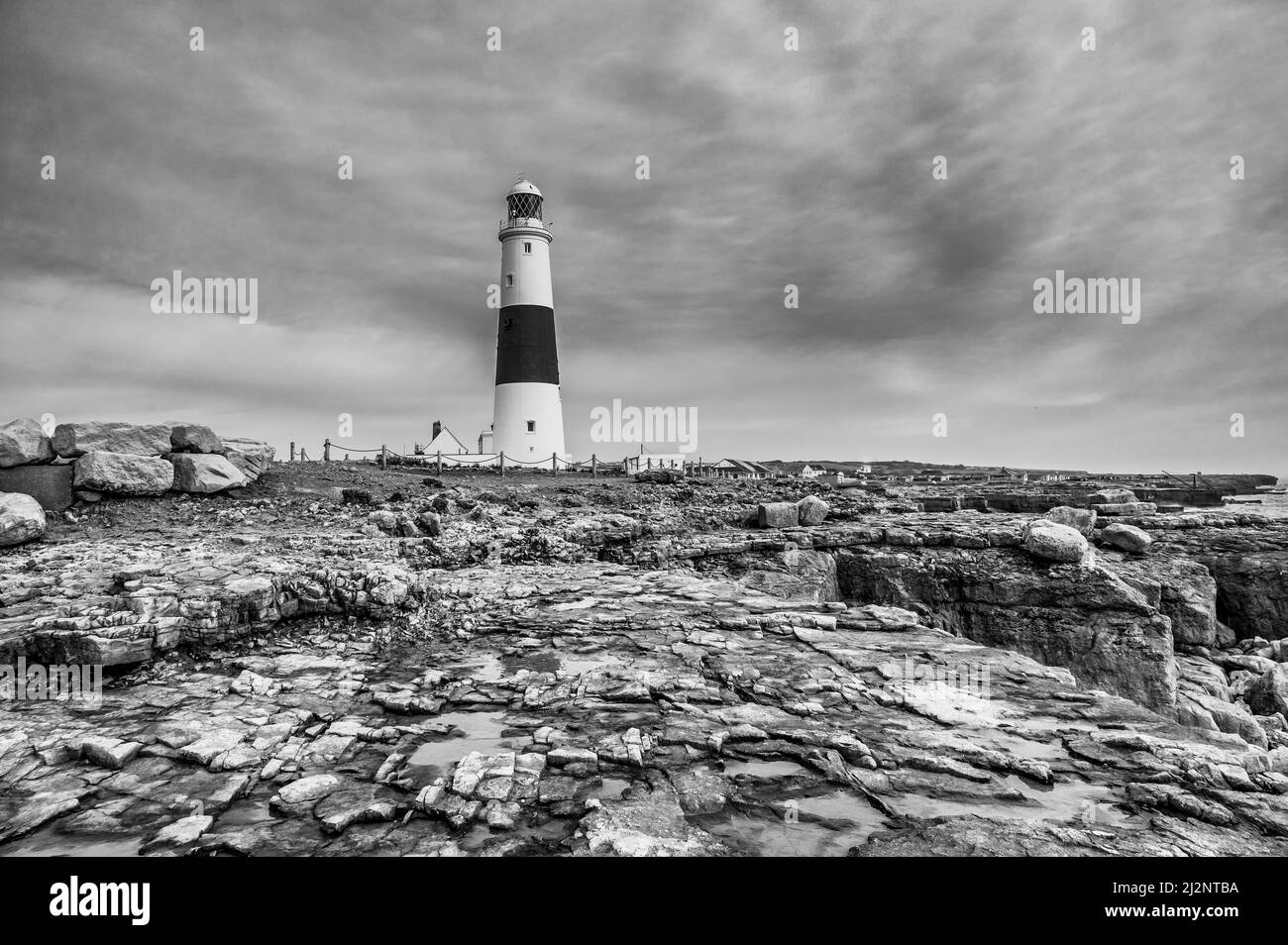 Portland Bill lighthouse is 43metres high and located on the Isle of ...