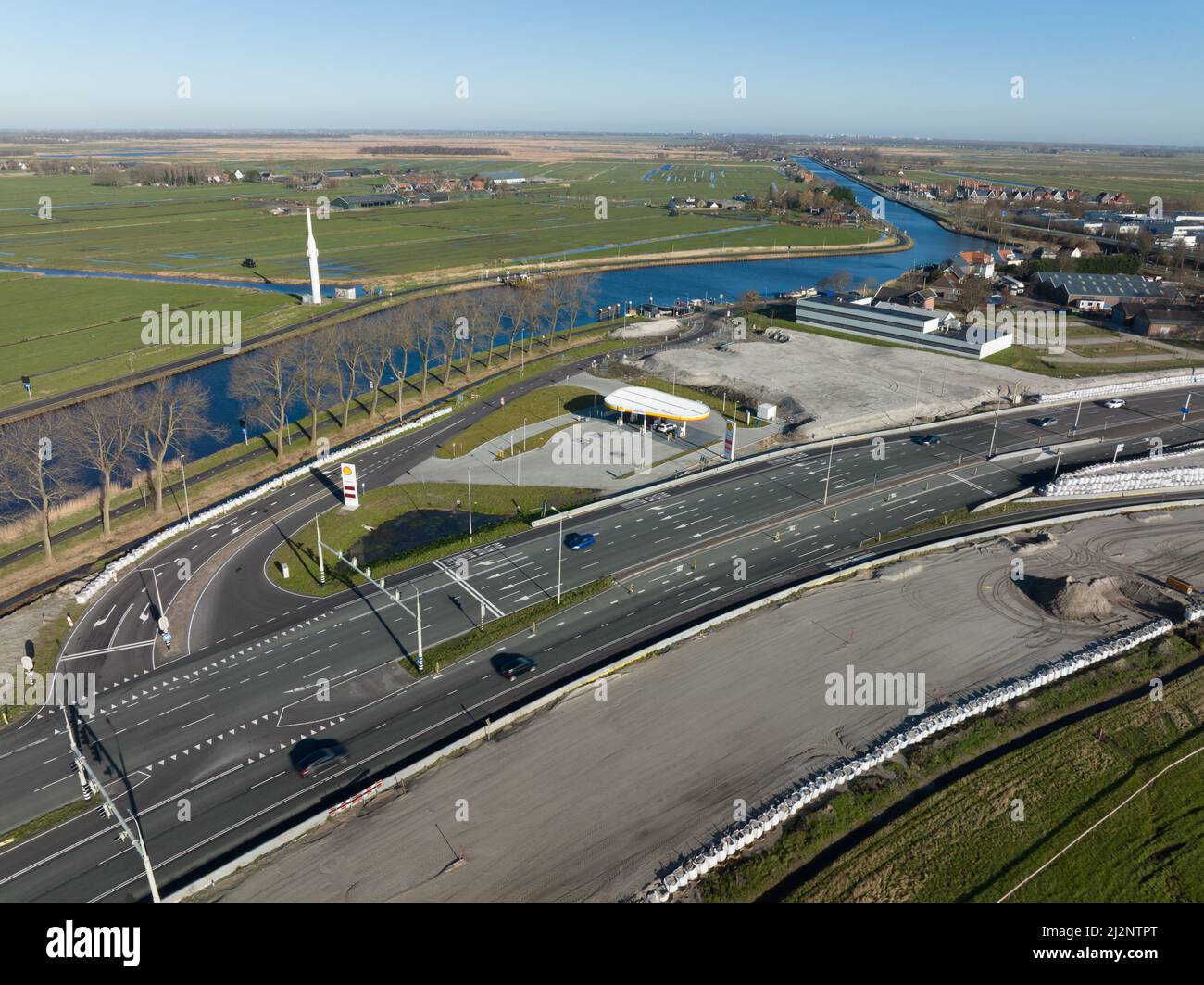 Amsterdam, 27th of Fabruary 2022, The Netherlands. Shell fuel diesel ...