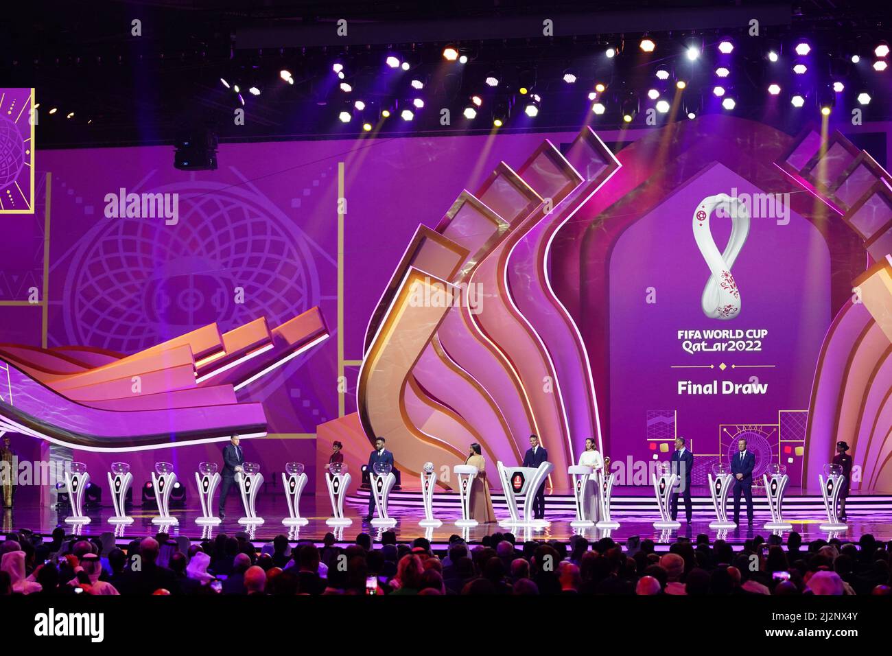 FIFA World Cup 2022 Final Draw in Doha, Qatar Stock Photo - Alamy