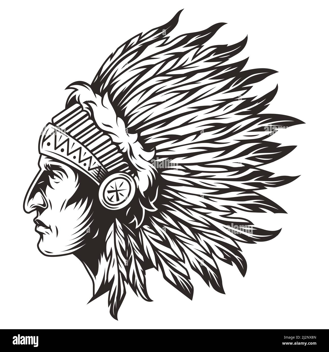 Traditional chief Cut Out Stock Images & Pictures - Alamy