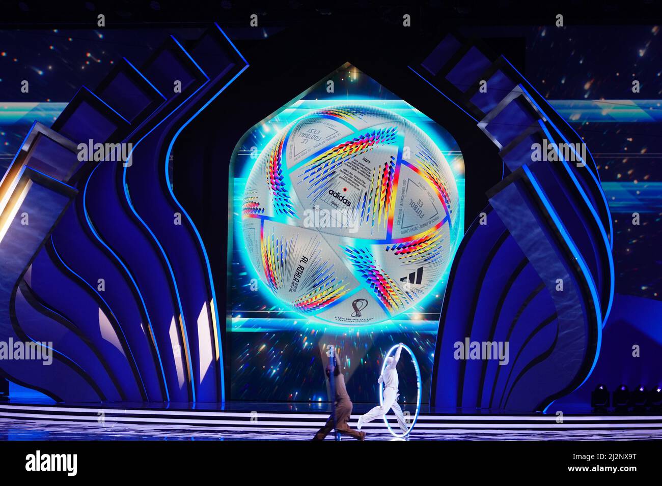 FIFA World Cup 2022 Final Draw in Doha, Qatar Stock Photo - Alamy