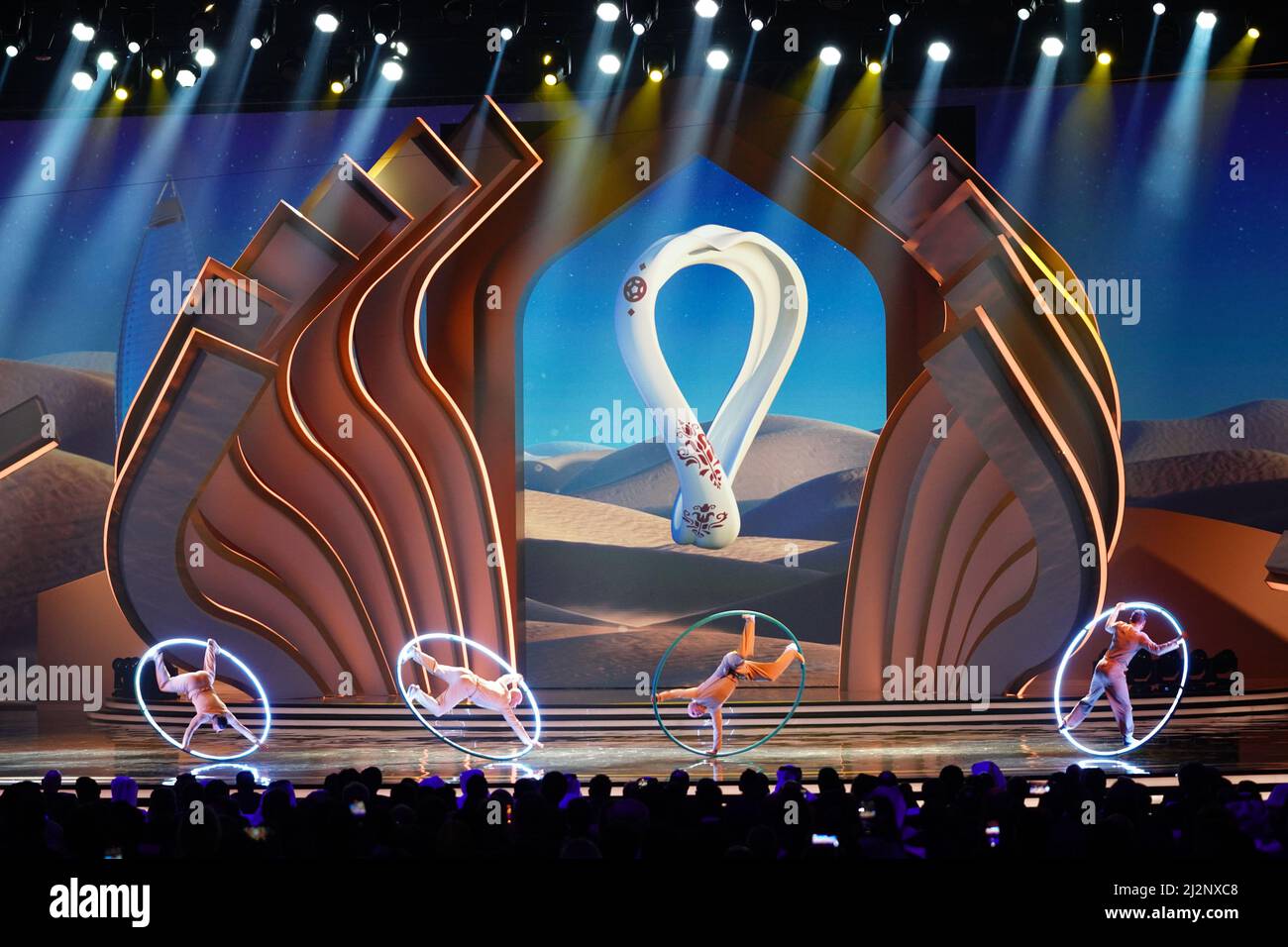 FIFA World Cup 2022 Final Draw in Doha, Qatar Stock Photo - Alamy