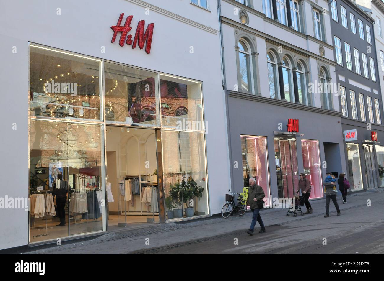 Copenhagen/Denmark./03 April 2022/Swedish retail store on stroeget ...