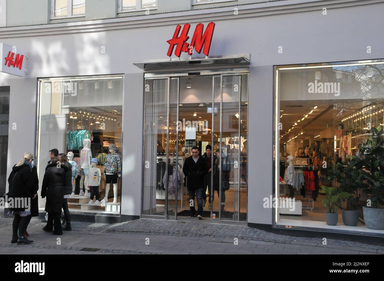 Copenhagen/Denmark./03 April 2022/Swedish retail store on stroeget ...