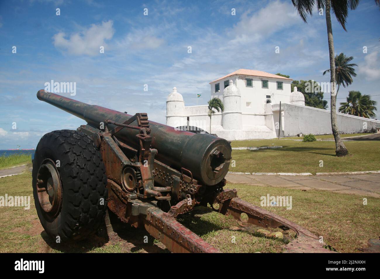 salvador, bahia, brazil - march 28, 2022: view of the Monte Serrat Fort ...