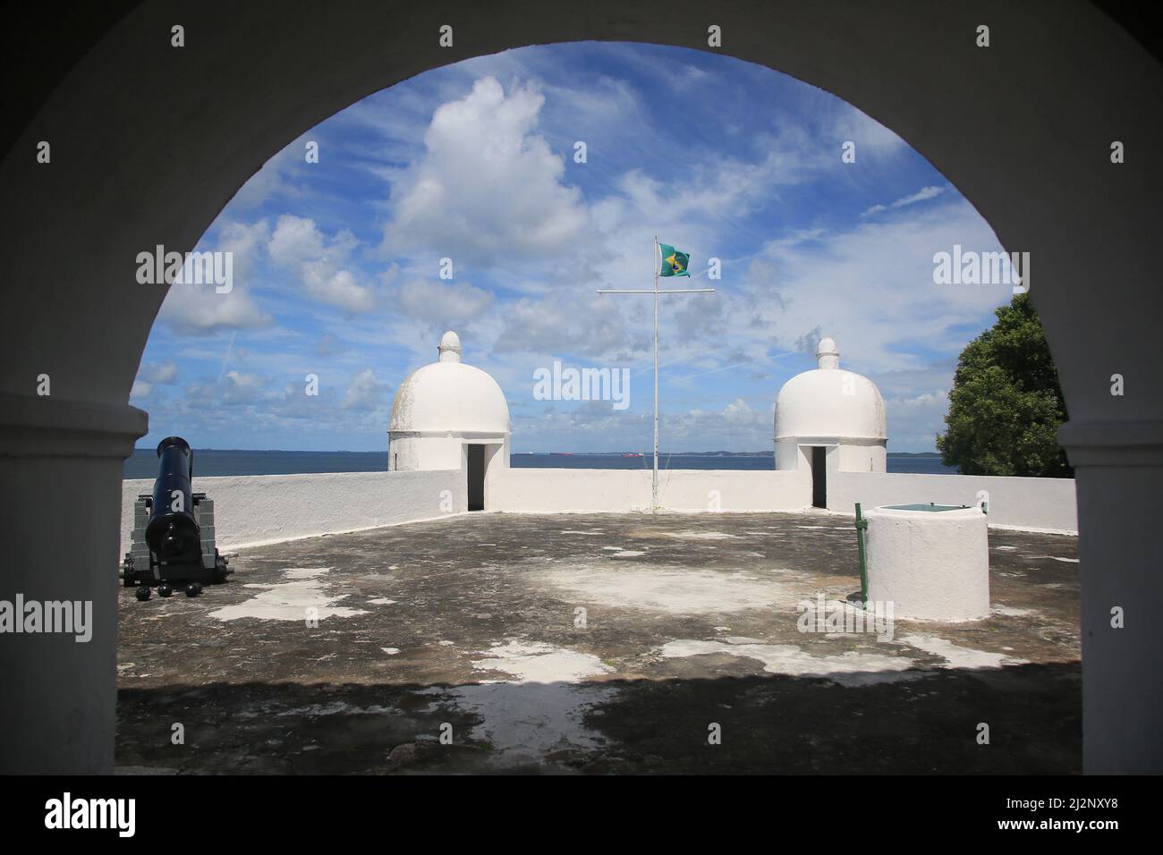salvador, bahia, brazil - march 28, 2022: view of the Monte Serrat Fort ...