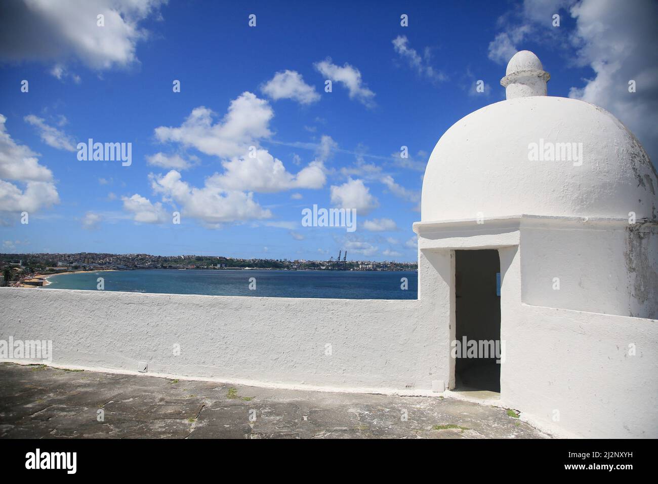 salvador, bahia, brazil - march 28, 2022: view of the Monte Serrat Fort ...