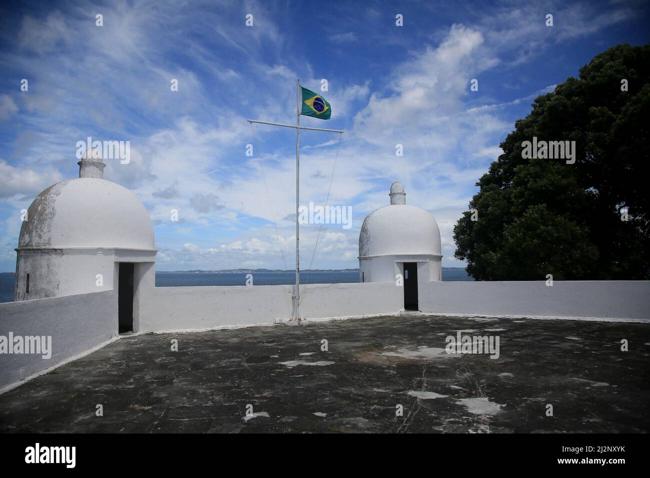 salvador, bahia, brazil - march 28, 2022: view of the Monte Serrat Fort ...