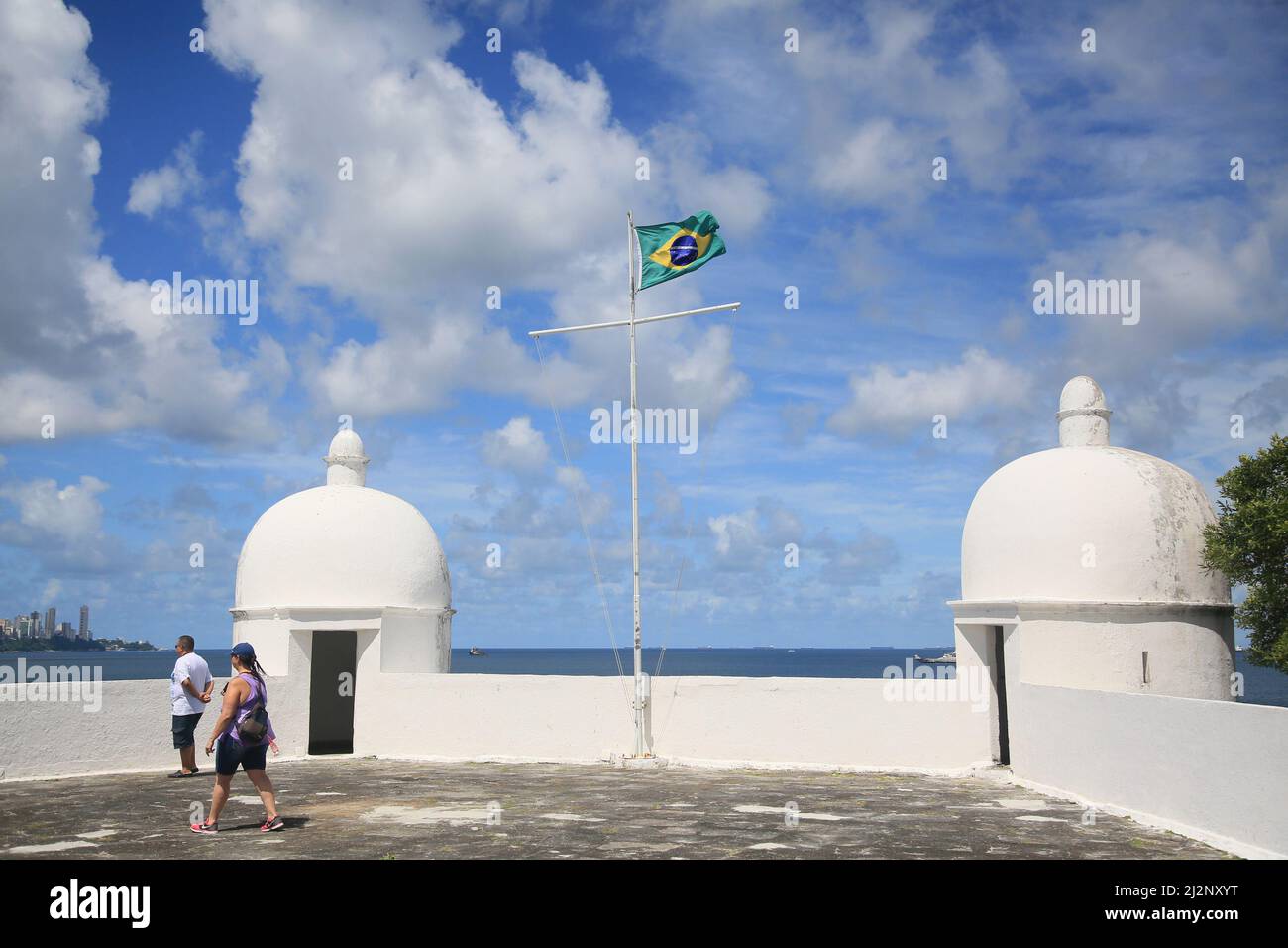 salvador, bahia, brazil - march 28, 2022: view of the Monte Serrat Fort ...