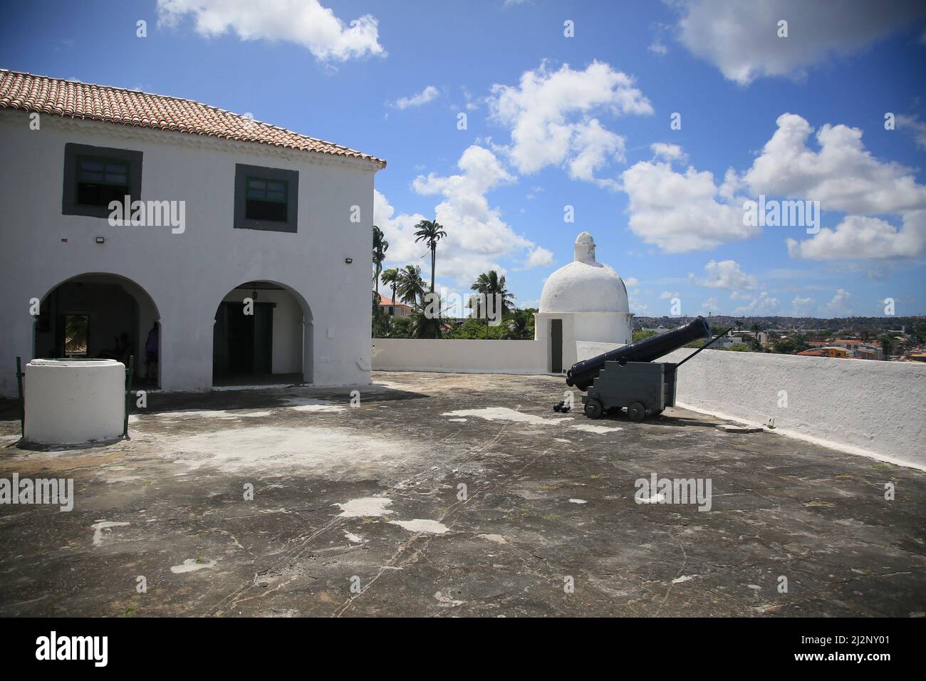 salvador, bahia, brazil - march 28, 2022: view of the Monte Serrat Fort ...