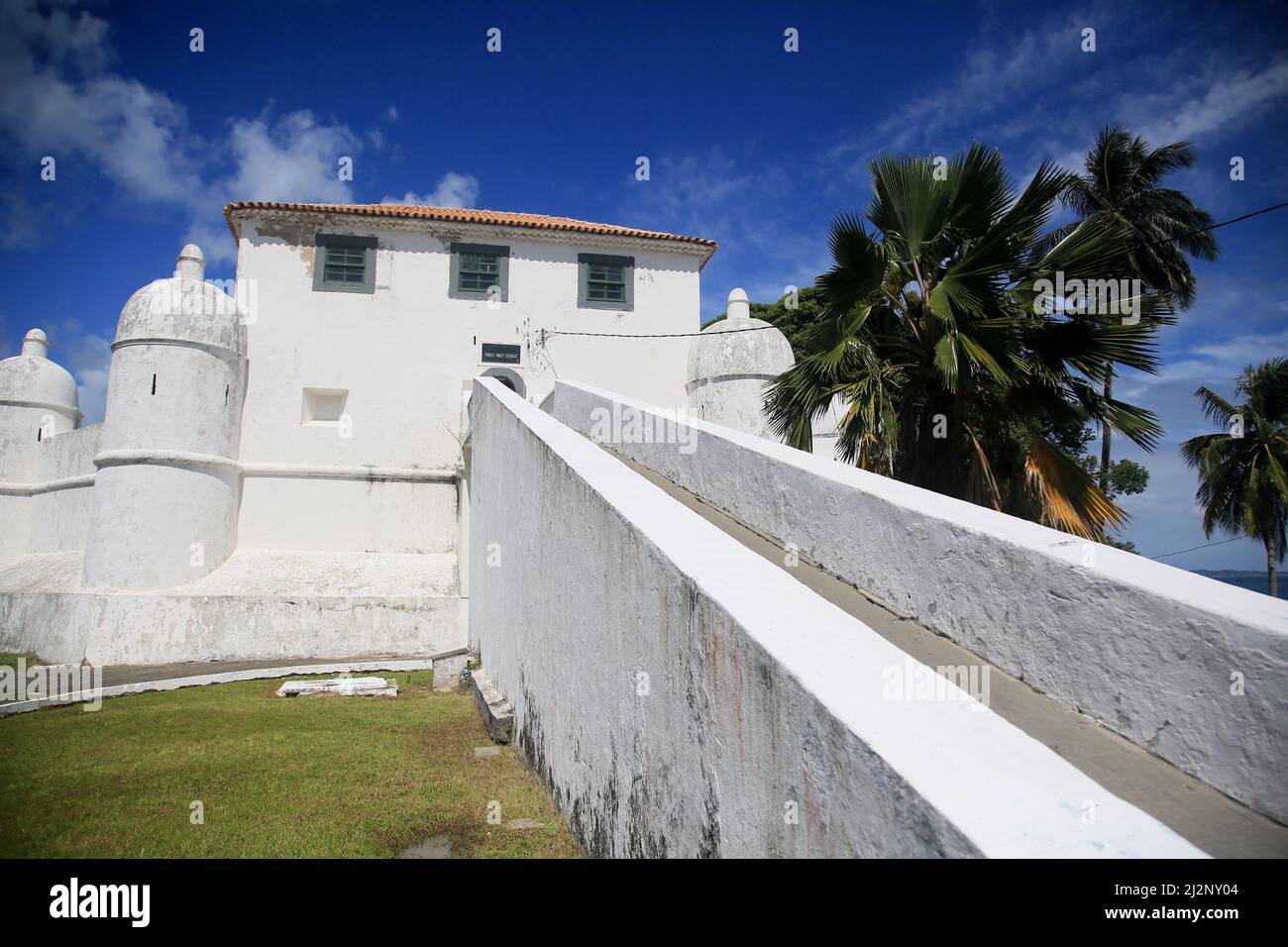 salvador, bahia, brazil - march 28, 2022: view of the Monte Serrat Fort ...