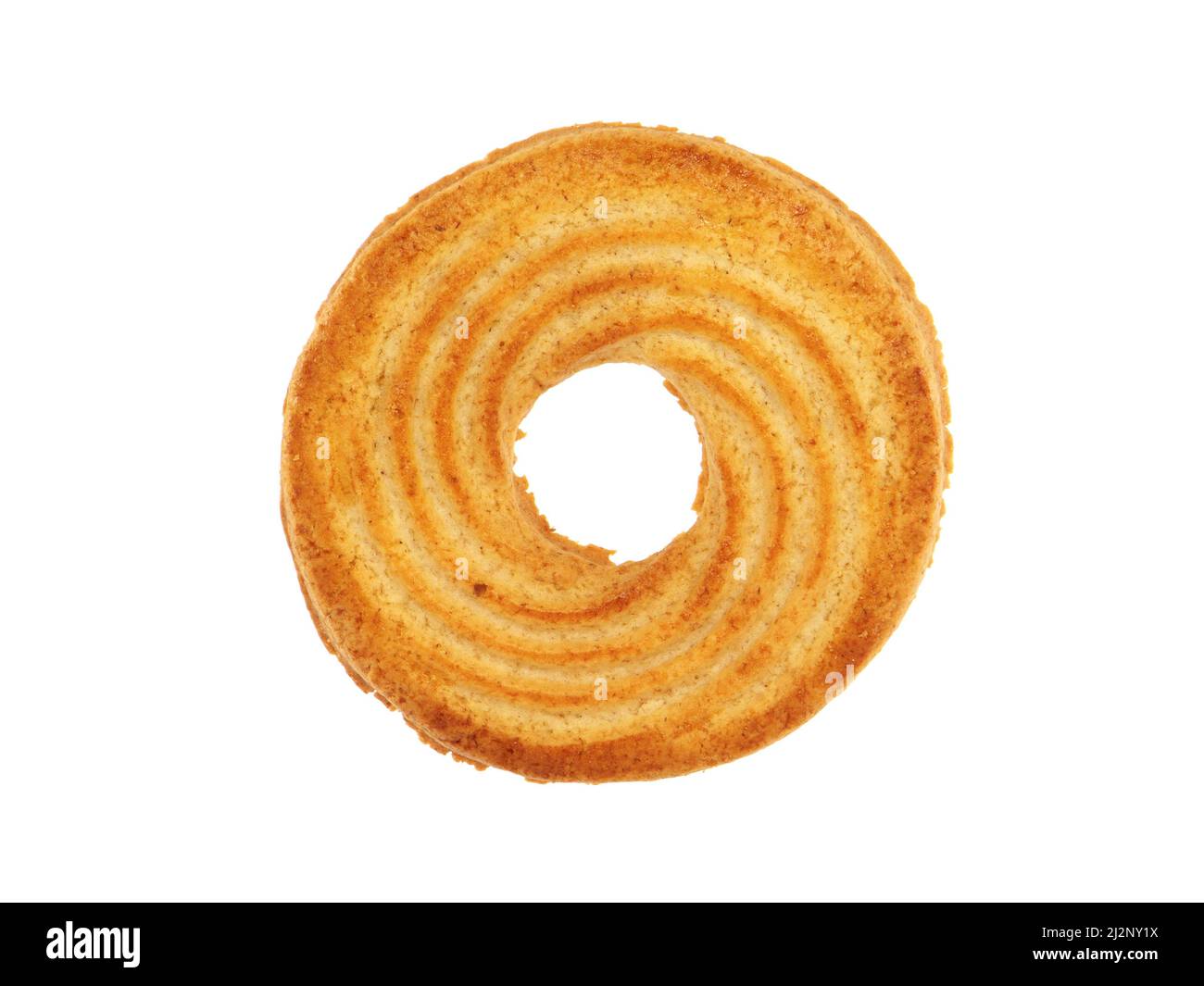 Butter ring biscuits isolated on white Stock Photo - Alamy