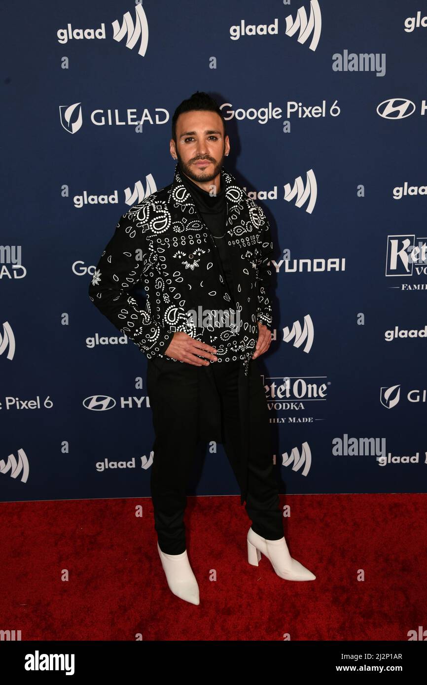 Christopher Rodriguez arrives at the 33rd Annual GLAAD Media Awards at ...