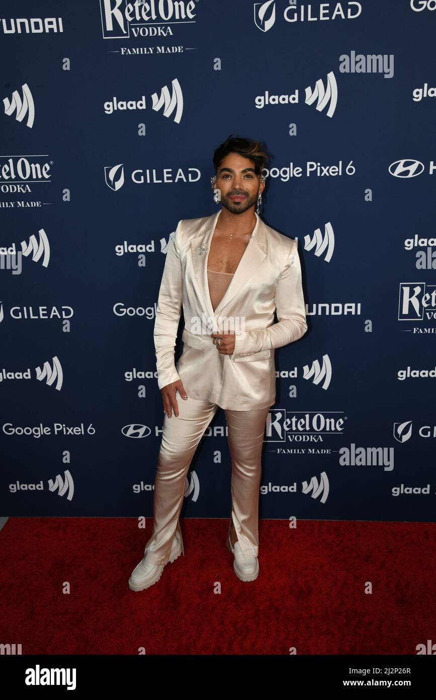 Kalyd Odeh arrives at the 33rd Annual GLAAD Media Awards at the Beverly ...