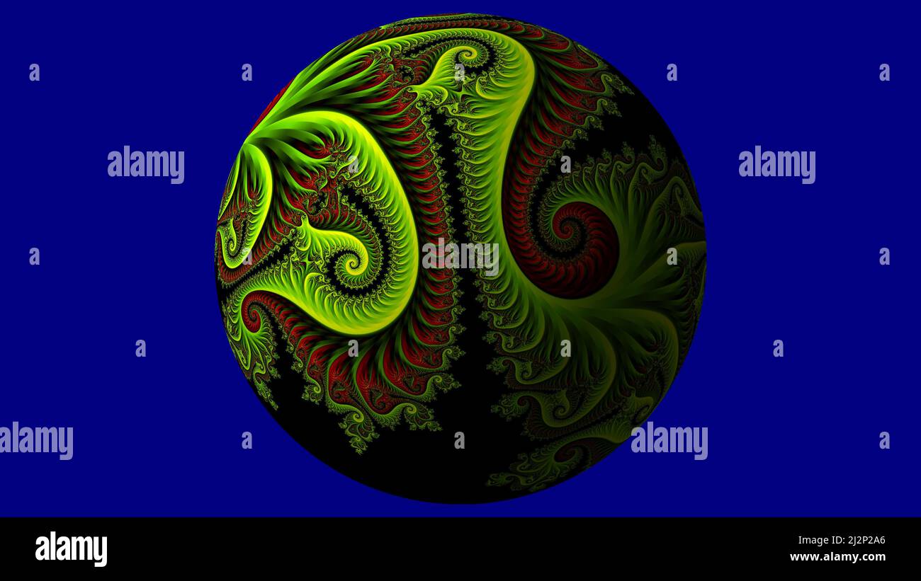 Abstract Computer generated Fractal design. A fractal is a never-ending ...