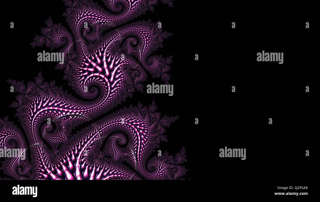 Abstract Computer generated Fractal design. A fractal is a never-ending ...