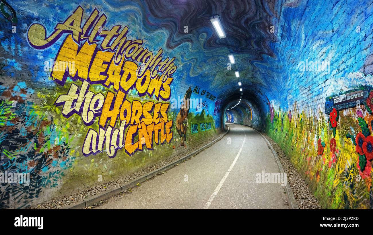 Edinburgh - Colinton Tunnel Stock Photo - Alamy
