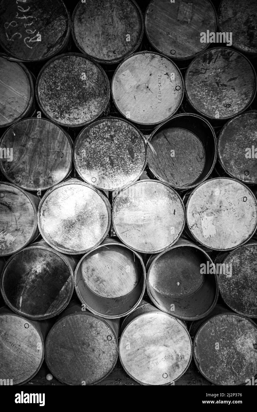 Old barrel room Black and White Stock Photos & Images - Alamy