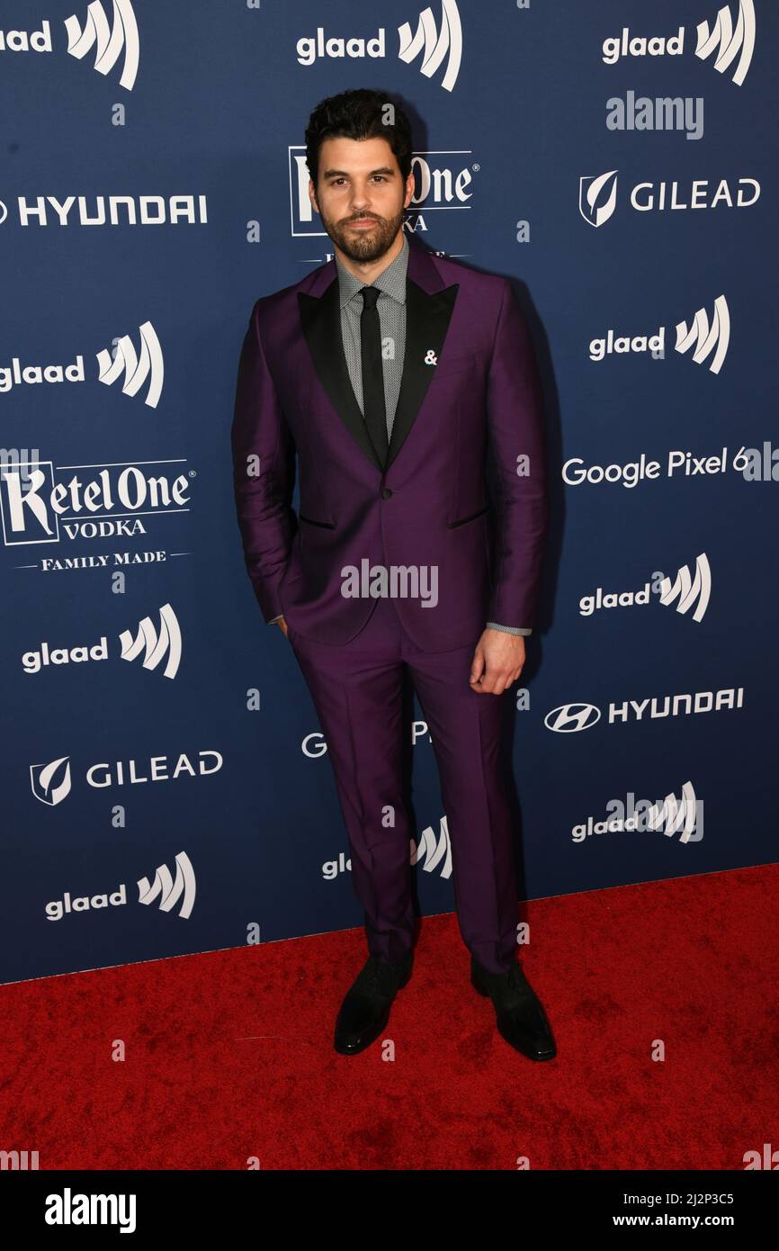 Steven Krueger arrives at the 33rd Annual GLAAD Media Awards at the ...