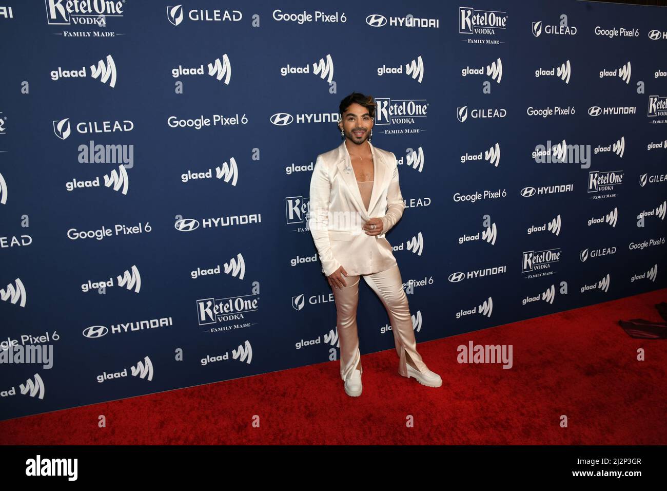 Kalyd Odeh arrives at the 33rd Annual GLAAD Media Awards at the Beverly ...