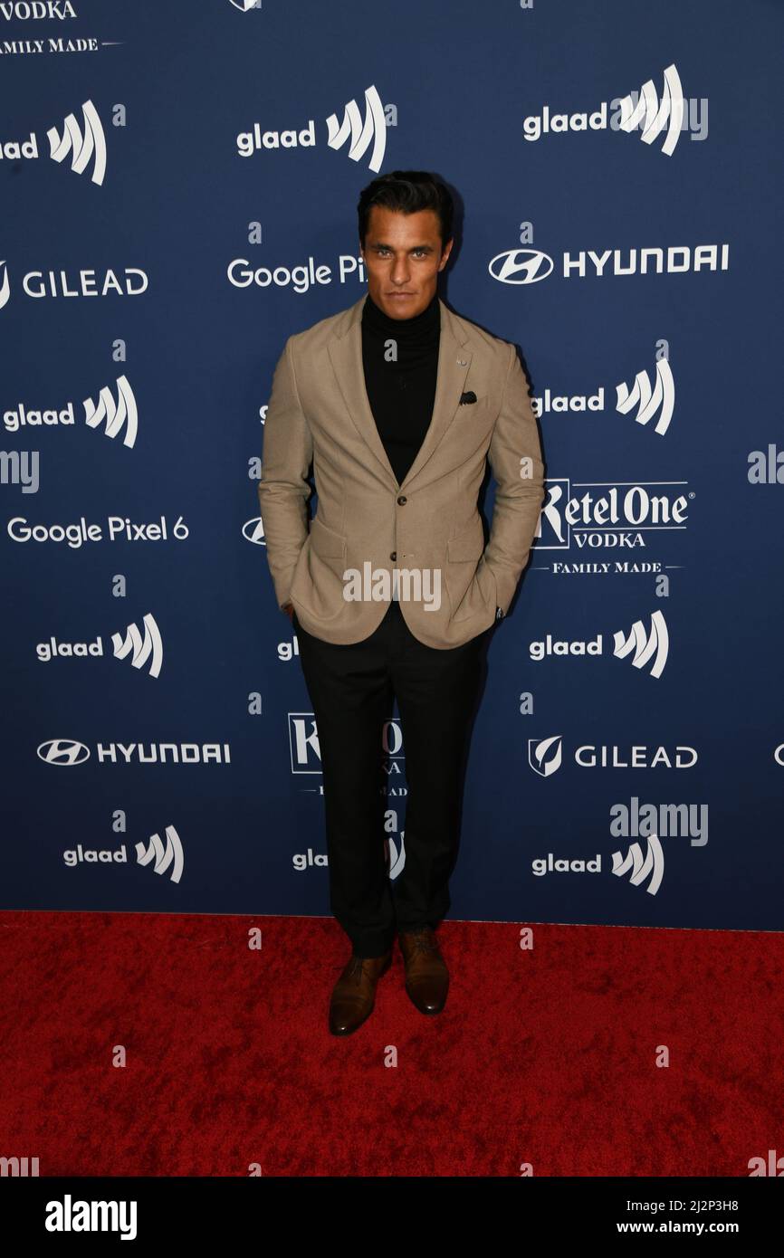 Los Angeles, USA. 02nd Apr, 2022. Staz Nair arrives at the 33rd Annual ...