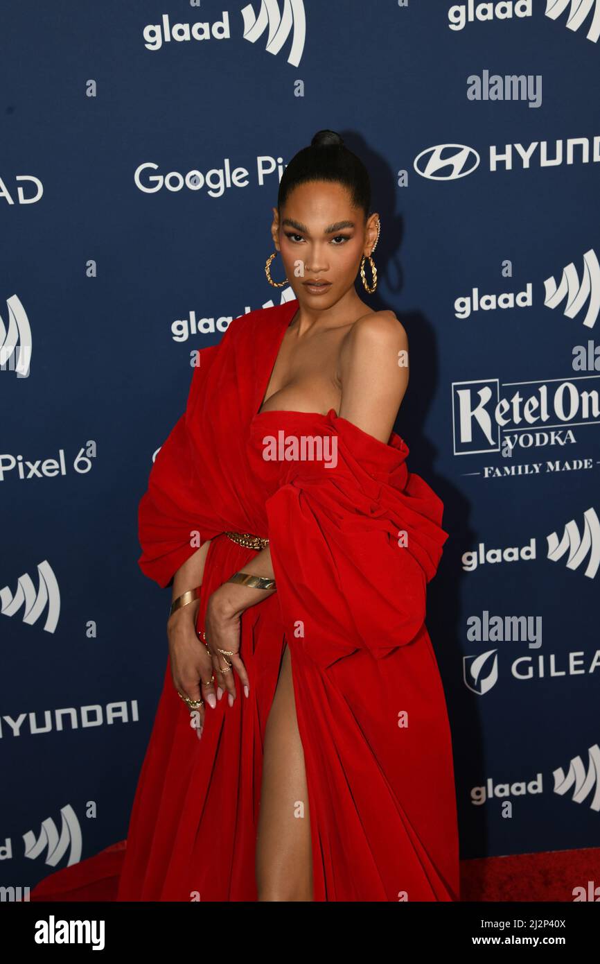 Ava Grey arrives at the 33rd Annual GLAAD Media Awards at the Beverly ...