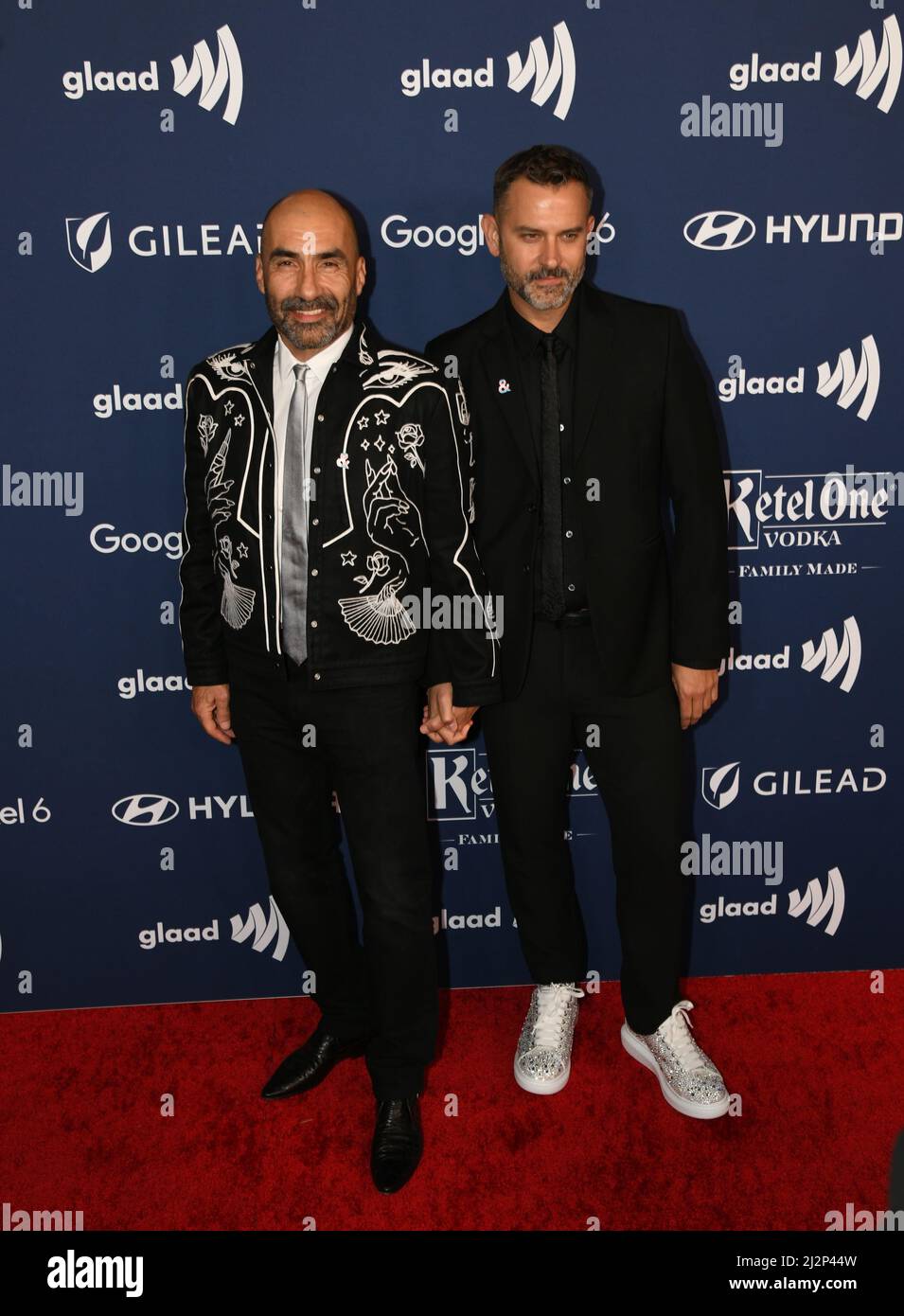 Los Angeles, USA. 02nd Apr, 2022. Johnnie Ingram & Steven Warren arrive ...
