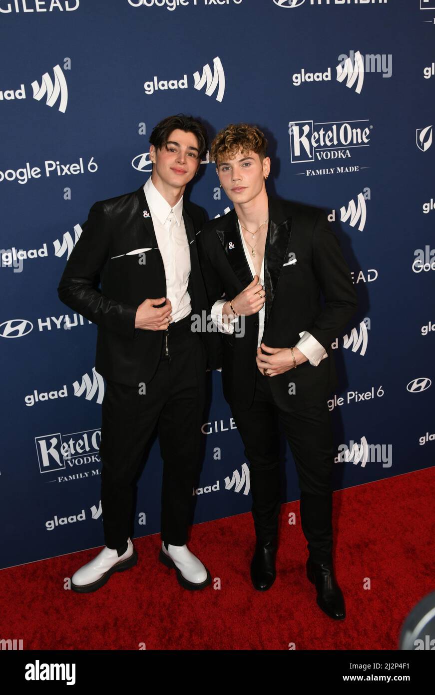 Los Angeles, USA. 02nd Apr, 2022. Pierre Boo & Nicky Champa arrive at ...