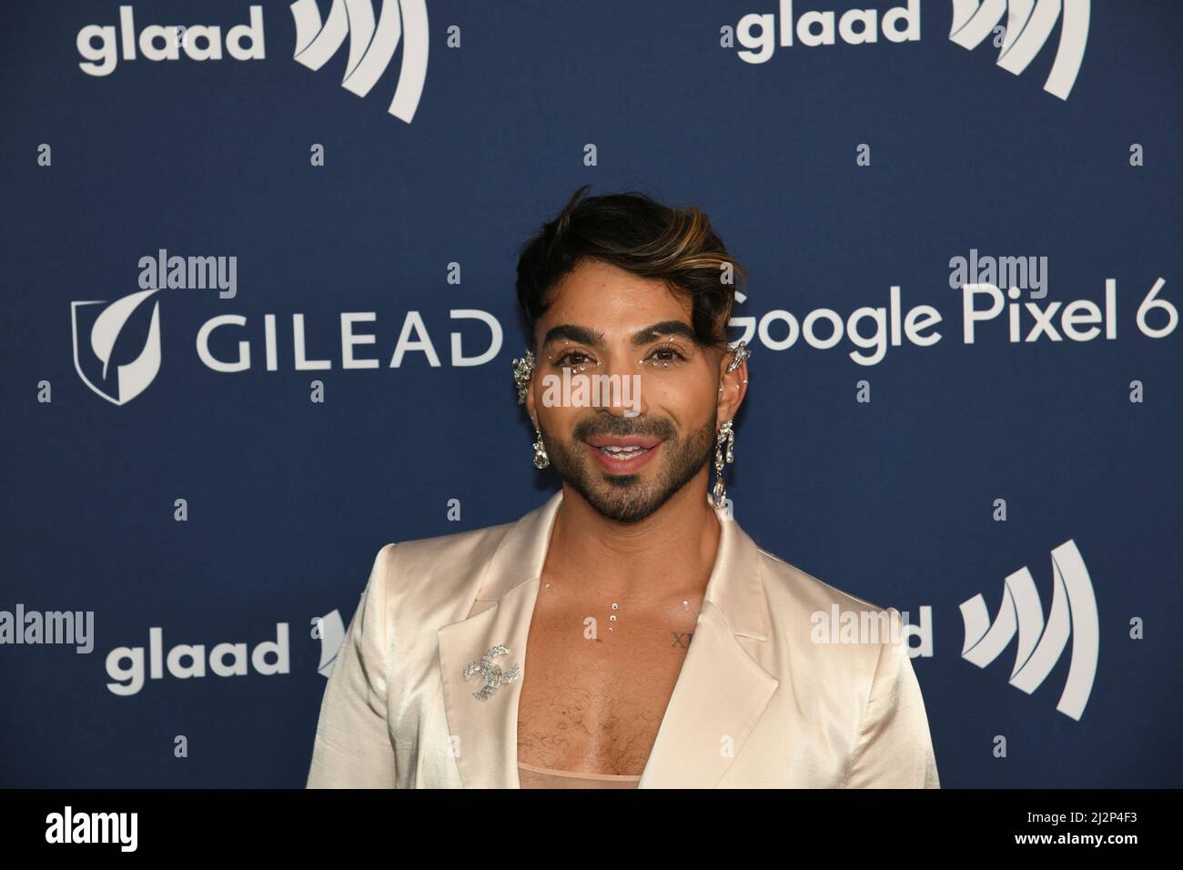 Kalyd Odeh arrives at the 33rd Annual GLAAD Media Awards at the Beverly ...