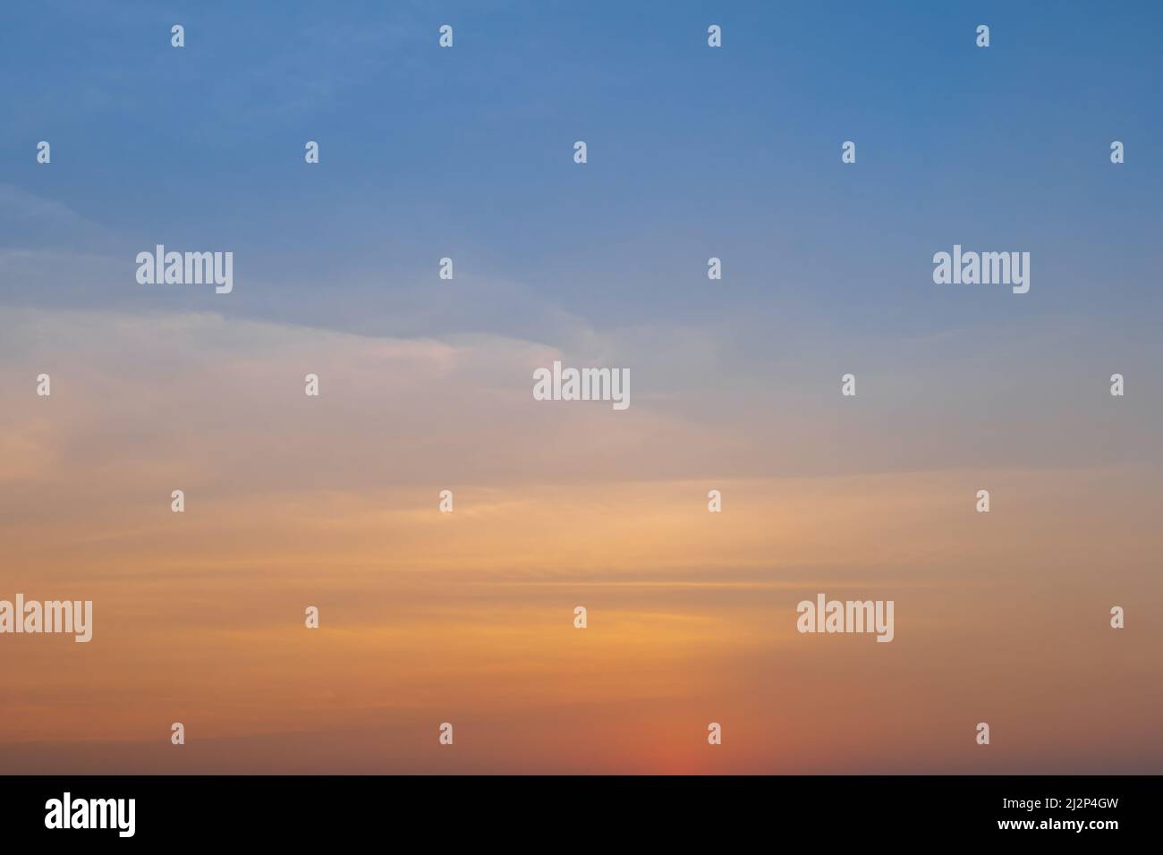 Beautiful orange sunset sky background. Evening sky a bright golden ...