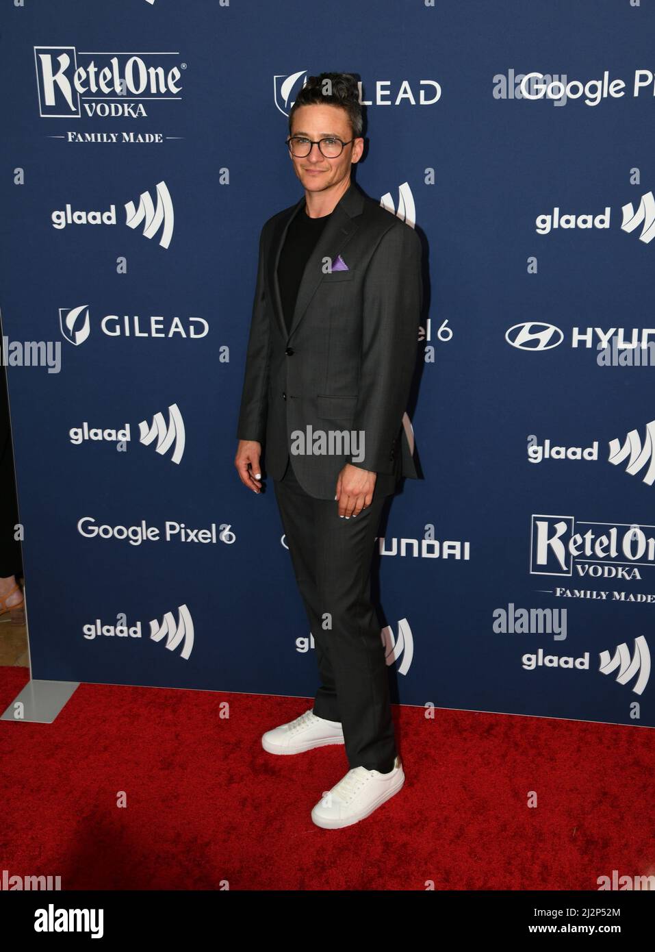 Sam Feder arrives at the 33rd Annual GLAAD Media Awards at the Beverly ...